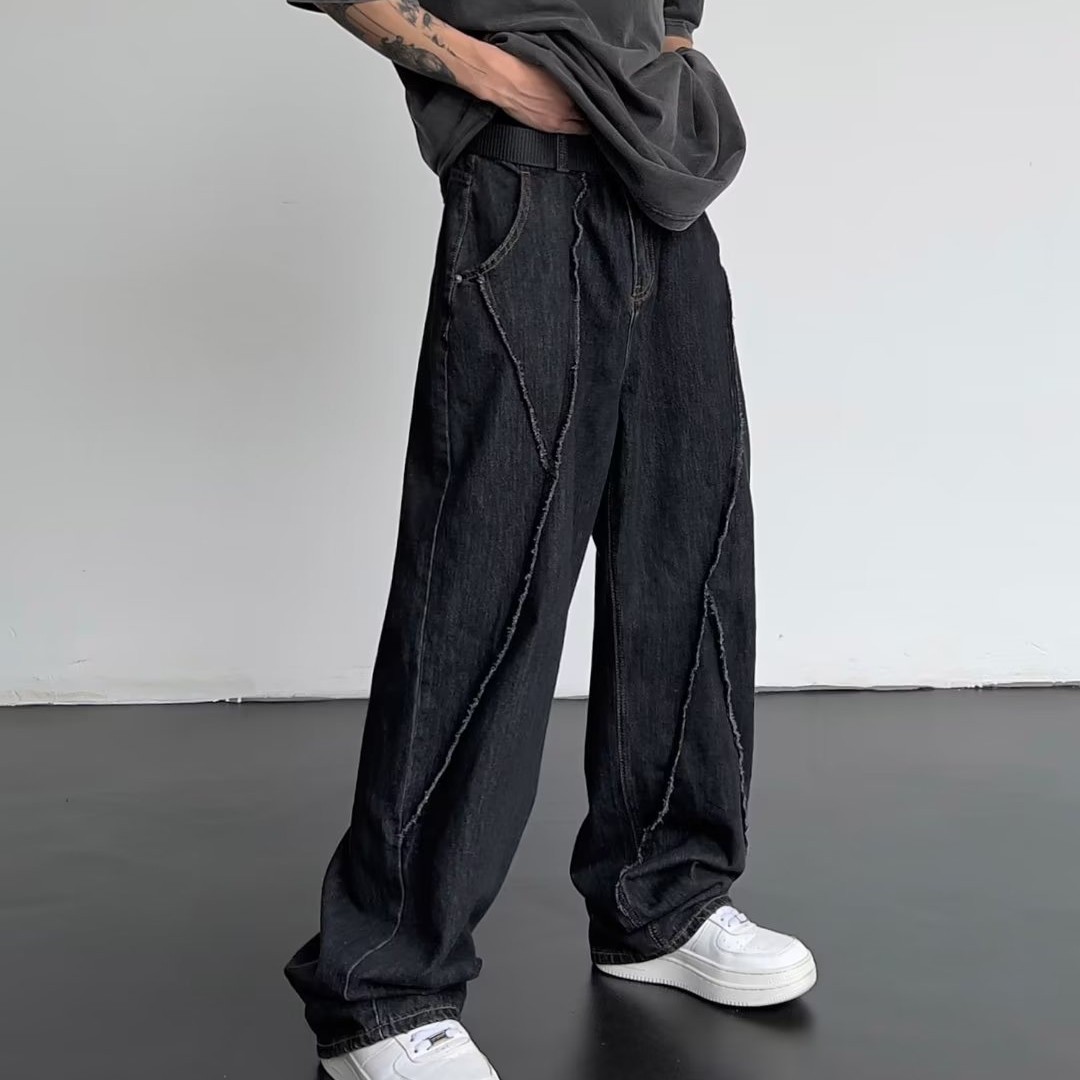 High Street Retro Loose Straight Design Sense Versatile Casual Wide-leg ...