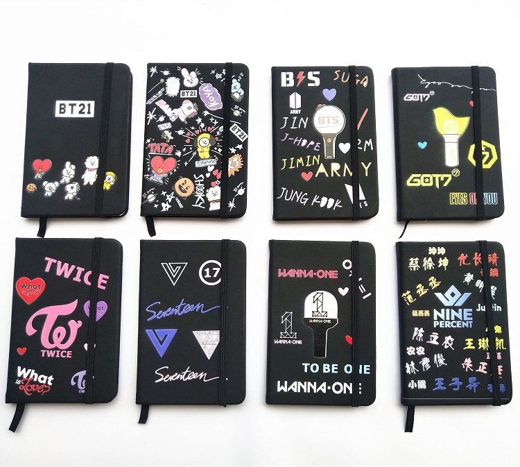 GOT7 TWICE Notebook PU Pocketbook Note Pads School Supplies ...