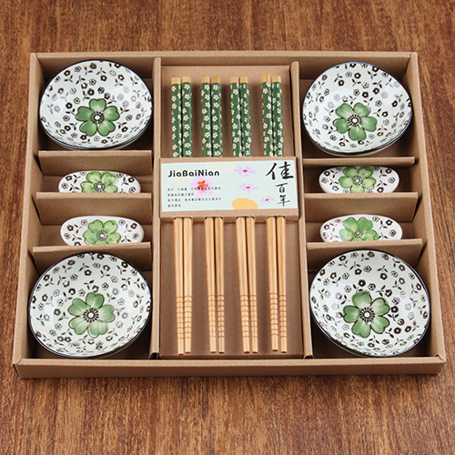 Creative Korean Plate Chopsticks Ceramic Tableware Set - CJdropshipping