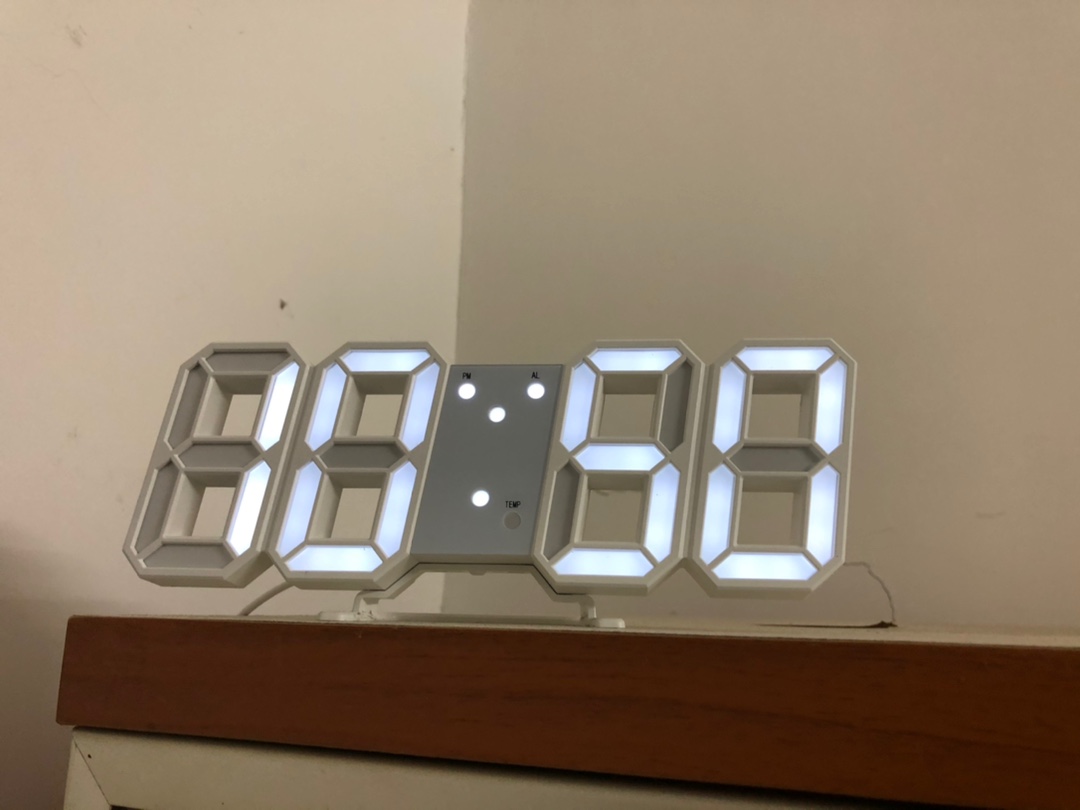 3D Luminous LED Digital Clock, Simple And Versatile At Home ...