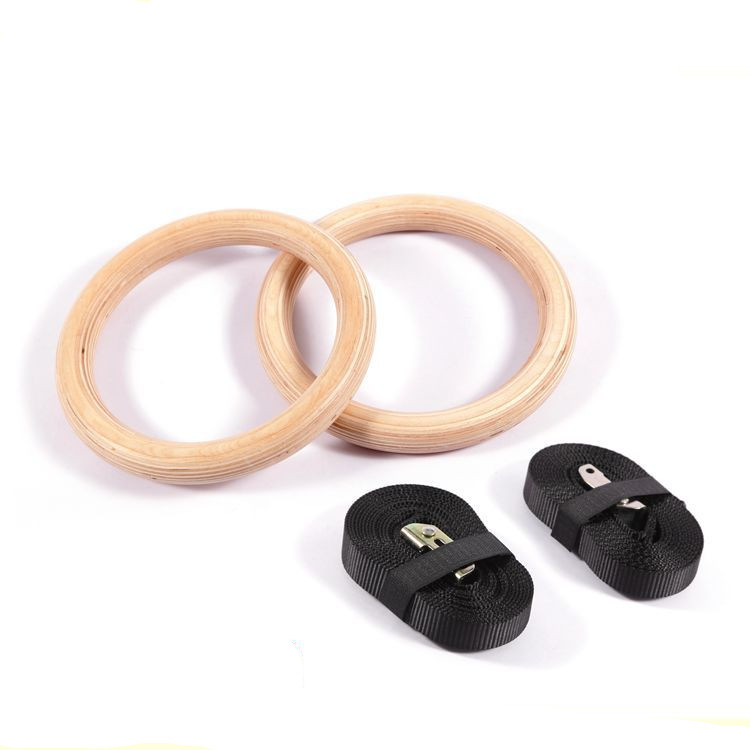 Gymnastic wooden rings for sports competitions Adult pull-ups Birch ...