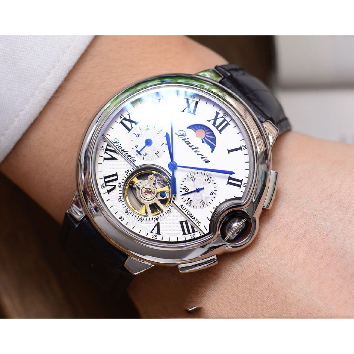 Mechanical watch of hollow flywheel movement - CJdropshipping
