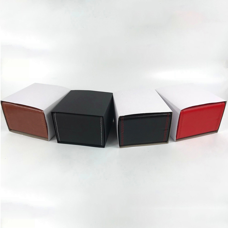 PU Leather Round Corner Watch Packaging Box Watch Box Jewelry Box ...