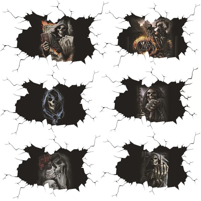Halloween Horror Skull Car Window Stickers - CJdropshipping