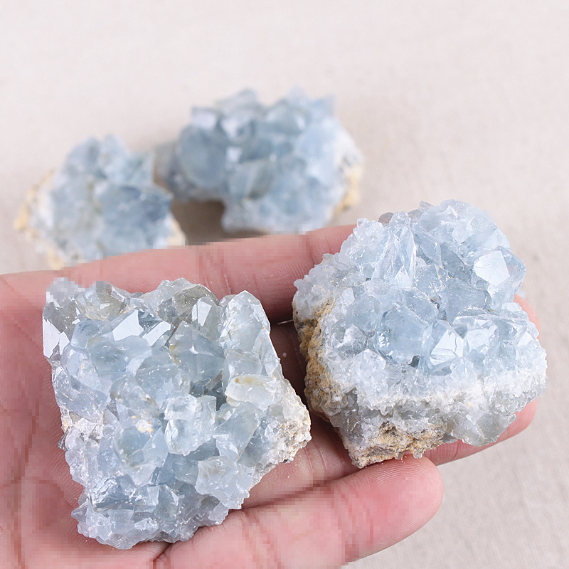 Natural Blue Crystal Block Decoration Material - CJdropshipping