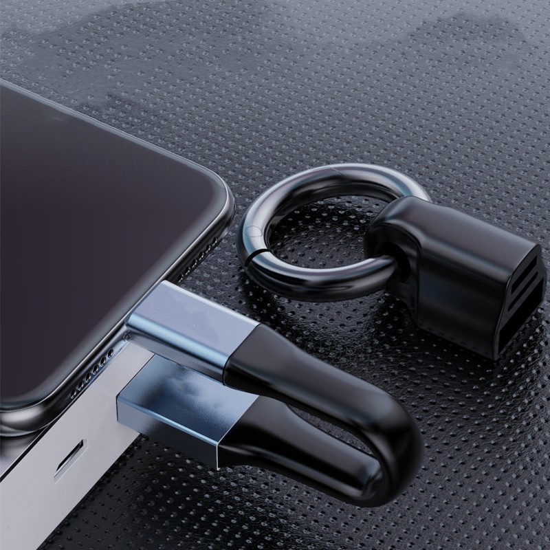 Key Chain Data Cable Short Portable Fast Charge Line - CJdropshipping