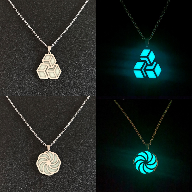 Trendy Creative Stainless Steel Luminous Pendant Necklace - CJdropshipping