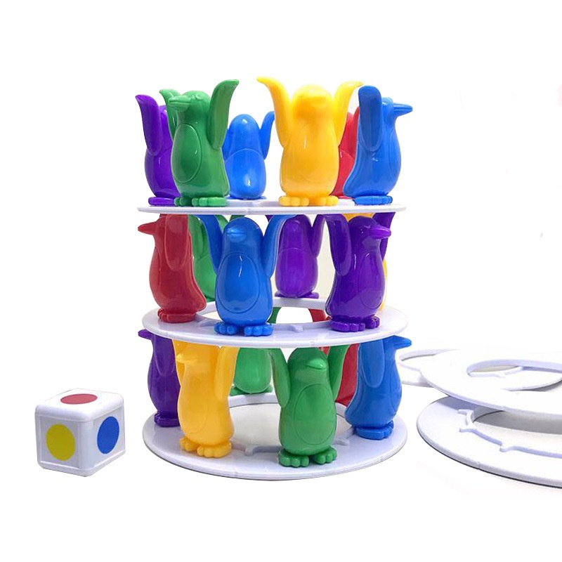 Balance Penguin Challenge Tower Building Blocks Game Puzzle ...