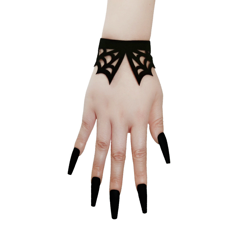 Men's And Women's Fashion Halloween Black Spider Web Bracelet - CJdropshipping