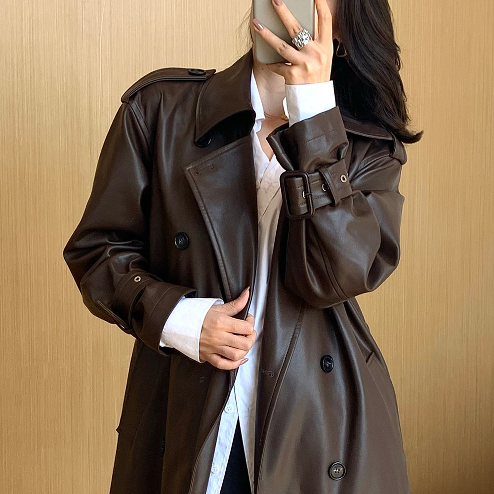 Women's Fashion Lint Trench Coat - CJdropshipping