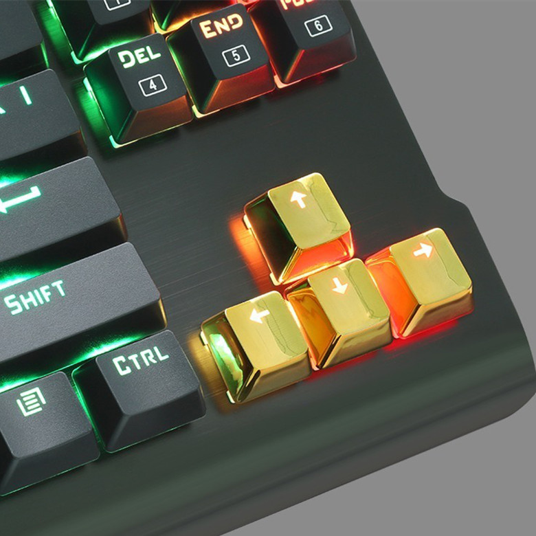 Electroplated Alloy Keycap Mechanical Keyboard 12 Keys - CJdropshipping
