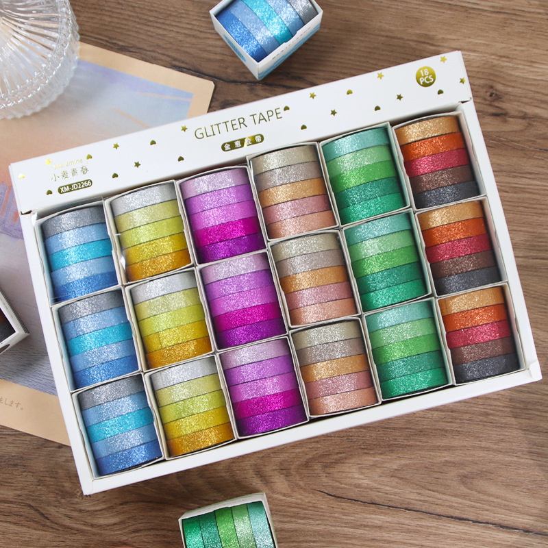 Macarons Gold Leaf And Paper Adhesive Tape 5 Volumes - CJdropshipping