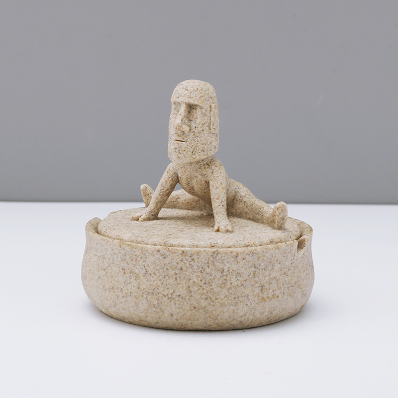 Easter Island Stoneman Personalized Ashtray - CJdropshipping