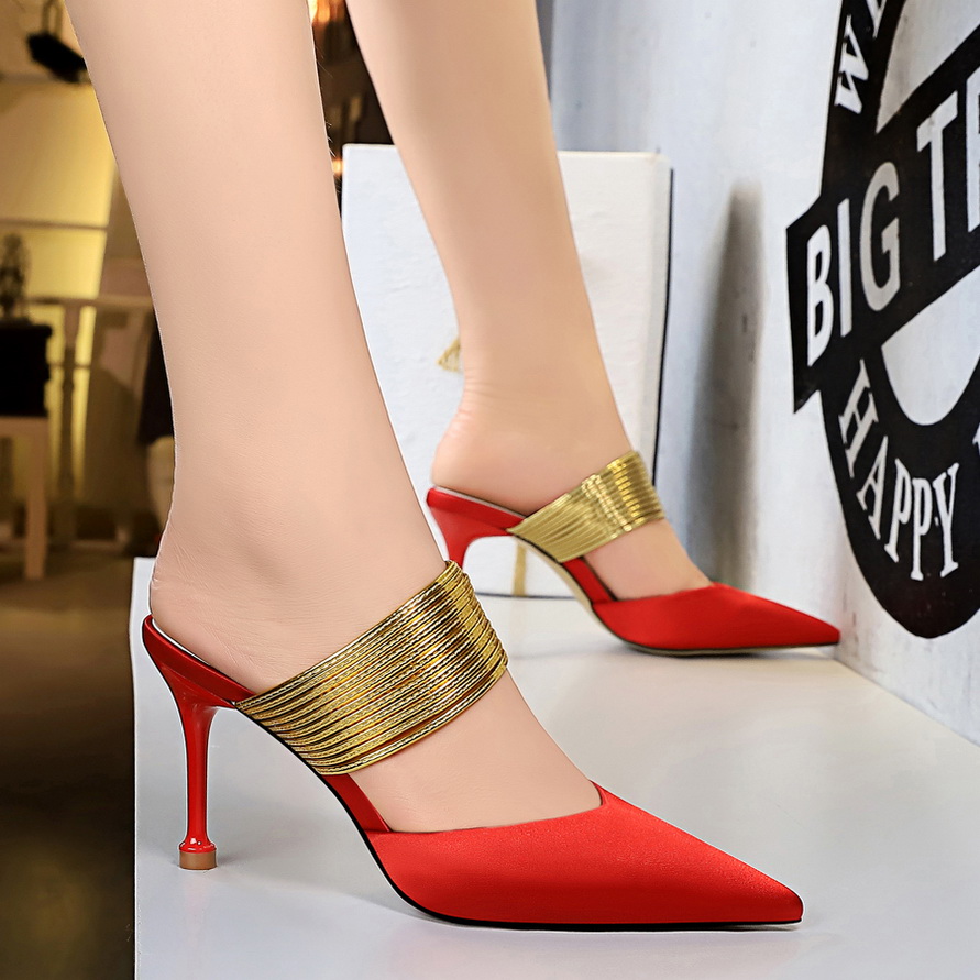 Women Wear Half Slippers With A Stiletto Heel In Summer - CJdropshipping