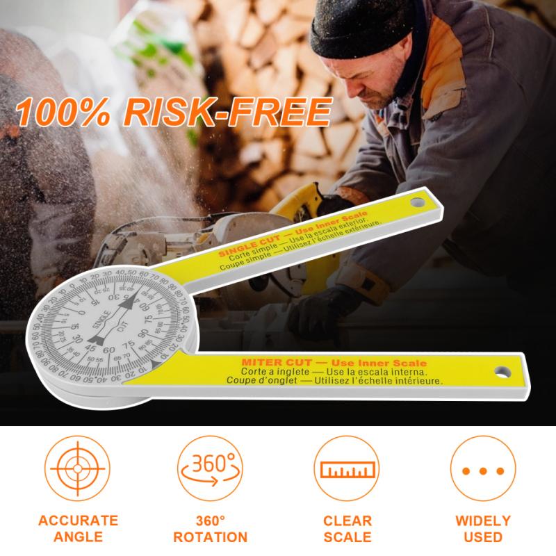 Miter Saw Plastic Protractor With Miter Cut Single Cut - CJdropshipping