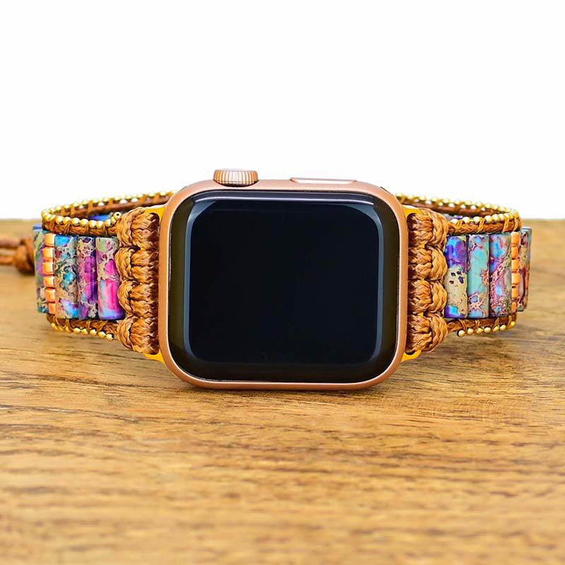 Vintage Natural Stone Woven Watch Band - CJdropshipping