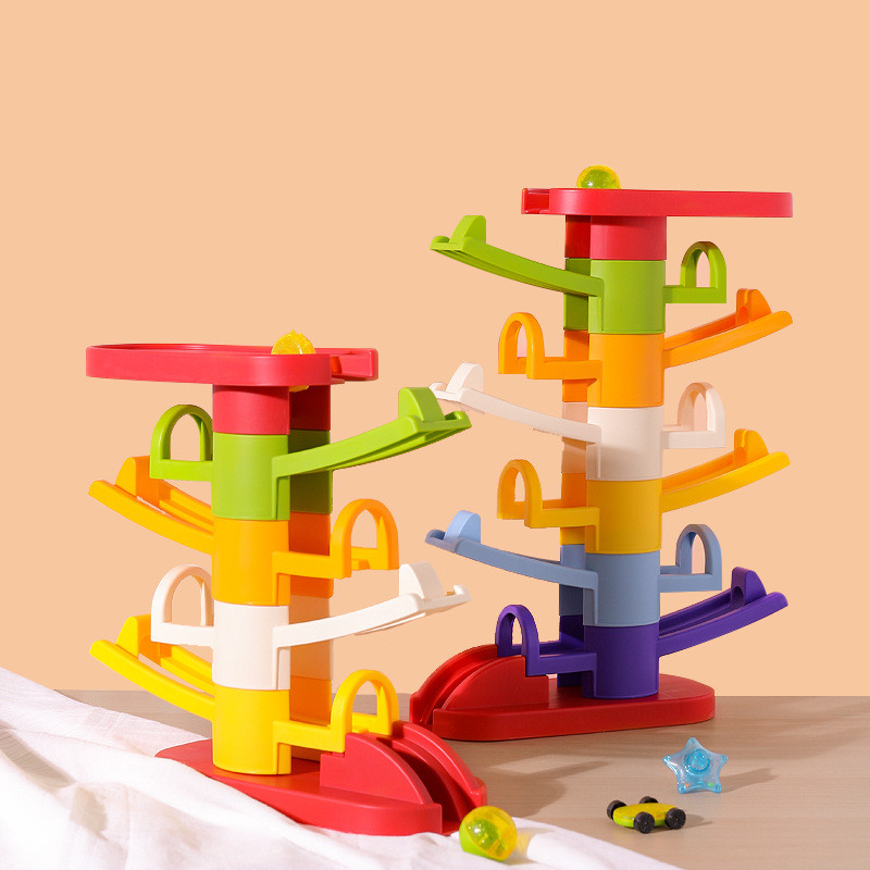 Children's Car Track Ball Slide Spin Slide Blocks - CJdropshipping