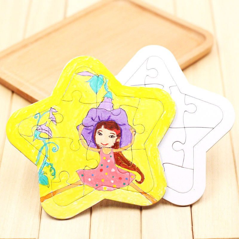 White Mold Puzzle Coloring Children's DIY Toys - CJdropshipping