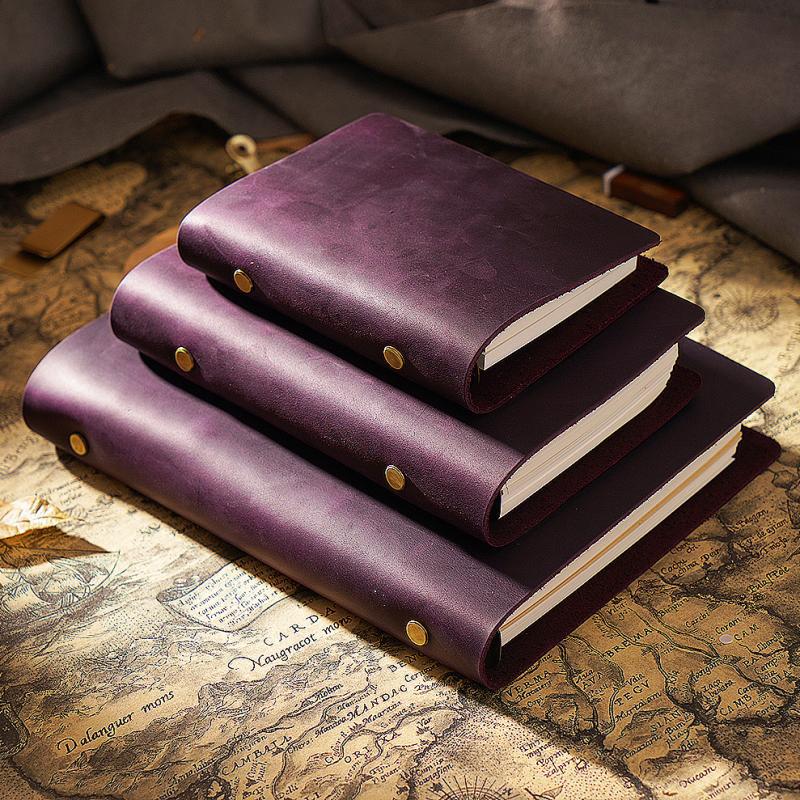 A5A6A7 Handbook Binder Vintage Leather Notepad Diary - CJdropshipping