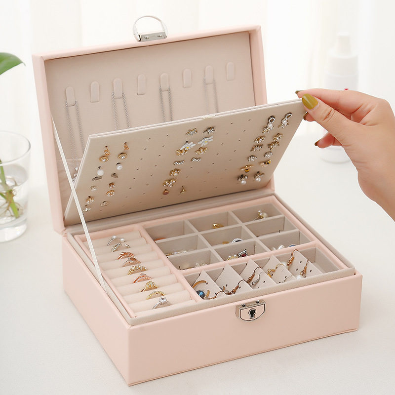 Simple Double Lock Jewelry Box Princess - CJdropshipping