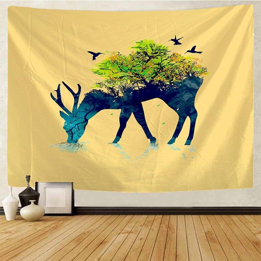 Nature Stag Tapestry Background Cloth Hanging Cloth - CJdropshipping