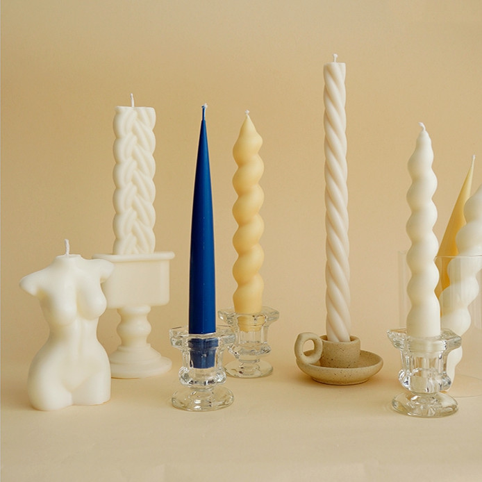 Twist Candle Holder Spiral Rod Wax Taper - CJdropshipping