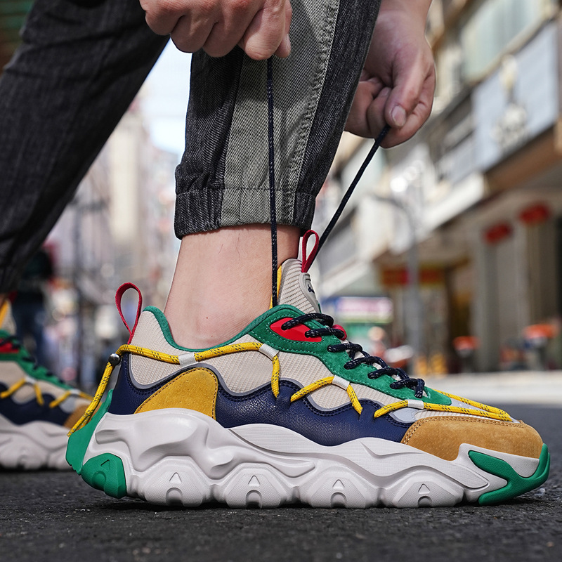 Fashion Trend Of Men's Color Blocking Sneakers - CJdropshipping