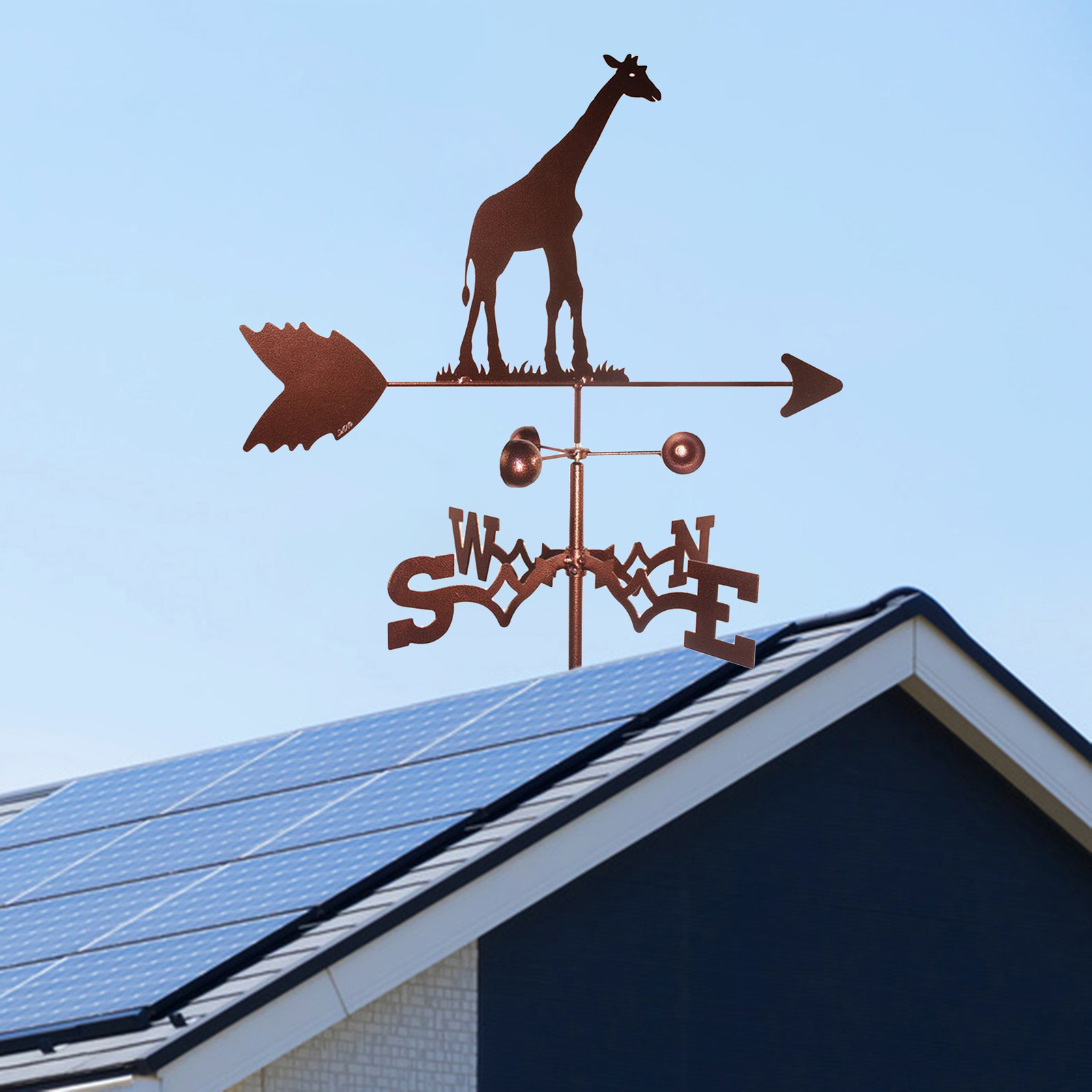 Giraffe Weathervane Metal Silhouette Hand Made - CJdropshipping