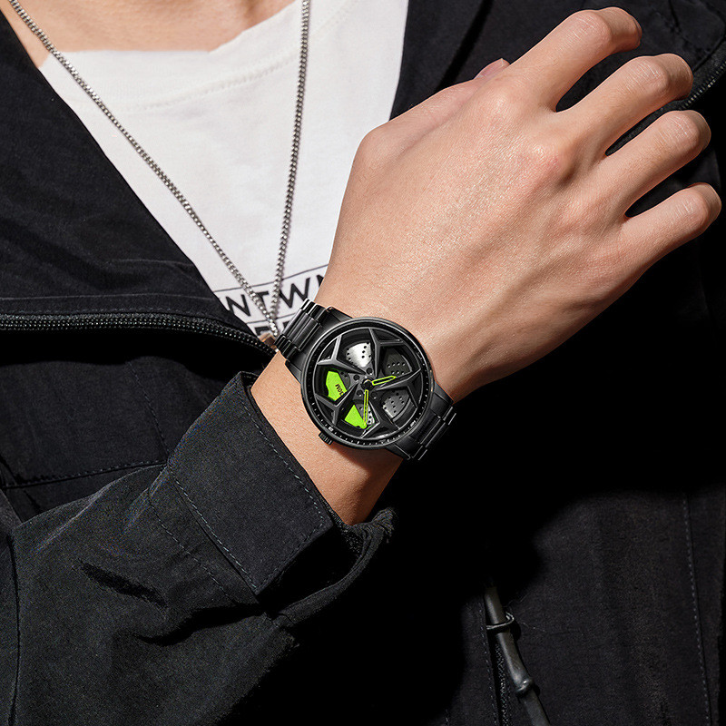 Steel Belt Rotating Trend Fashion Waterproof Student Cool Boys Watch ...