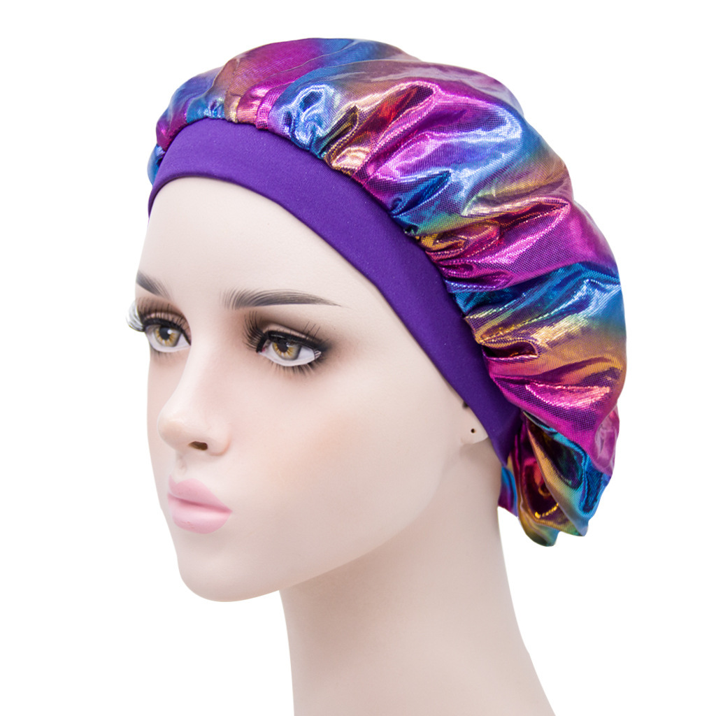 Laser Wide-brimmed Night Cap High Elastic Perm - CJdropshipping