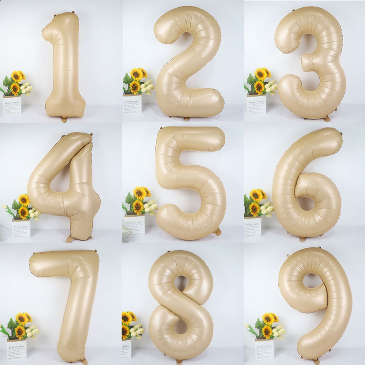 Digital Balloon Cream Caramel Decoration - CJdropshipping