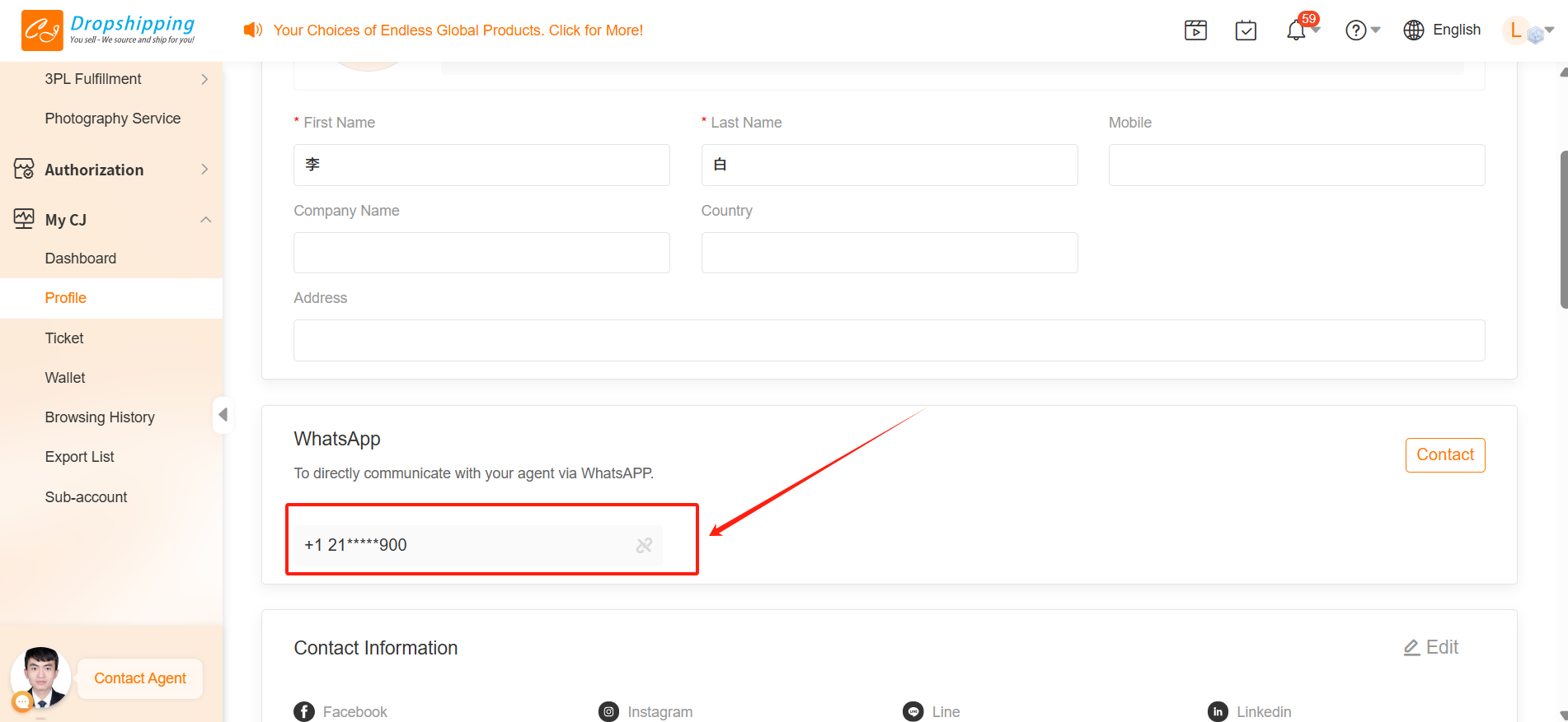 How to Connect WhatsApp to Your CJ Account?