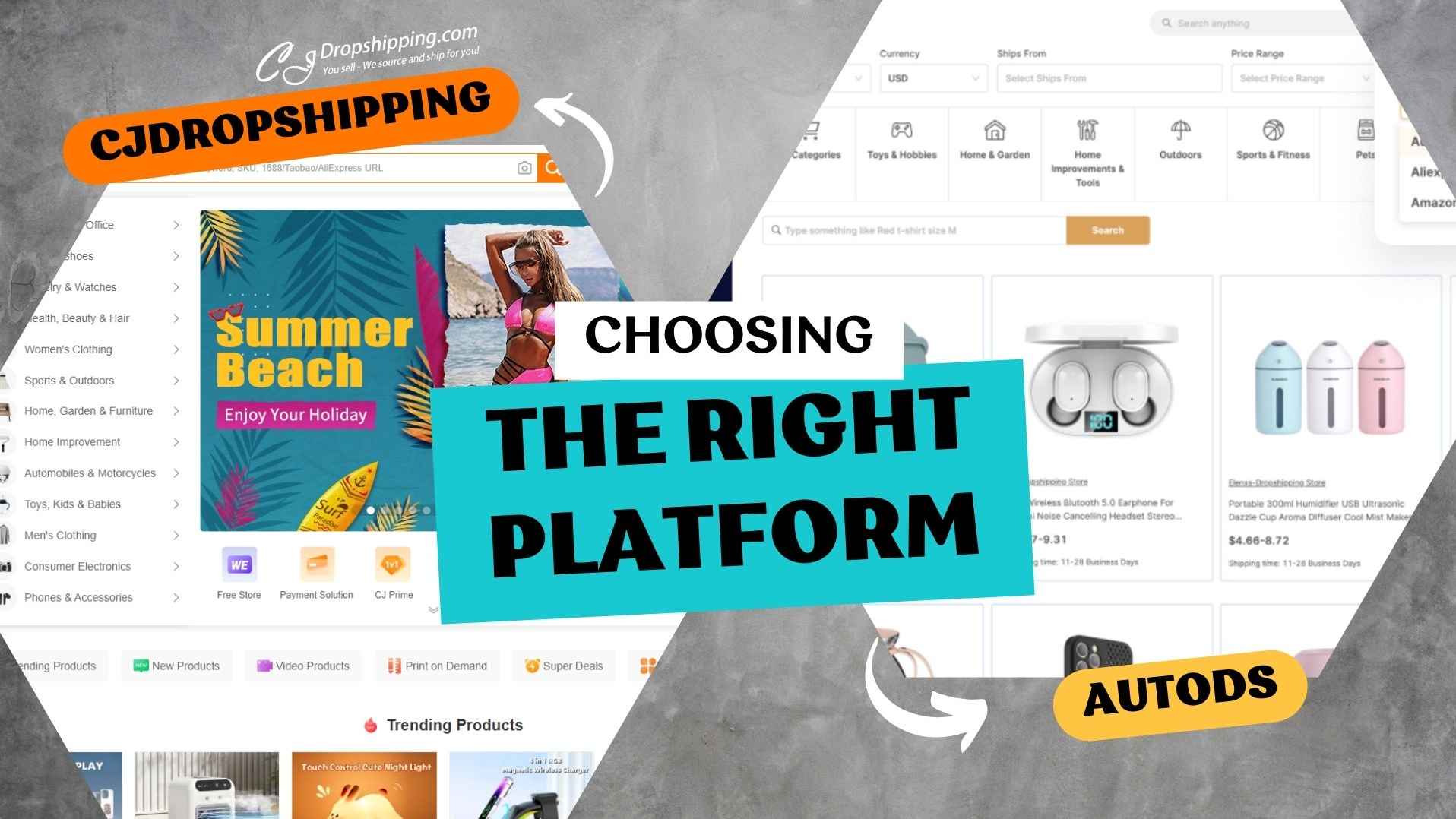 CJdropshipping vs AutoDS (2024): Choosing the right platform