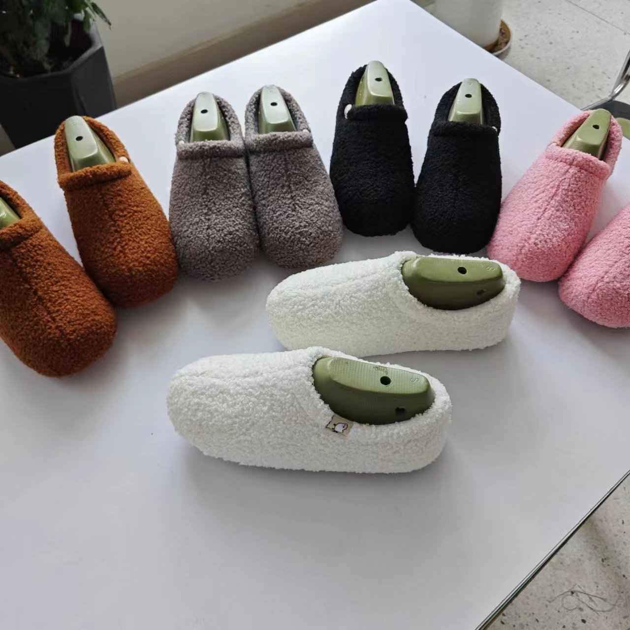 Teddy Plush Full Heel Slippers - CJdropshipping