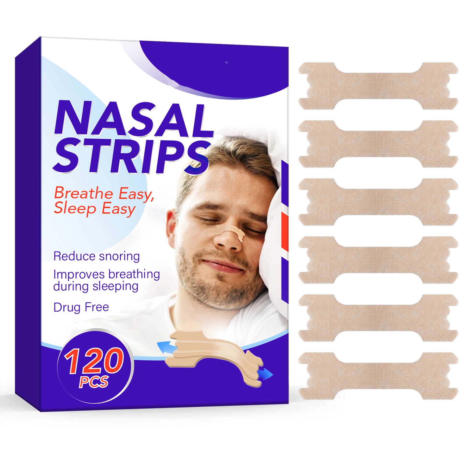 New Smooth Sleep Nose Stickers Relieve Nasal Plaster - CJdropshipping