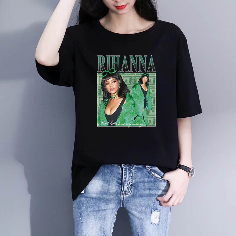 Singer Print Eccentric Personality T-shirt - CJdropshipping