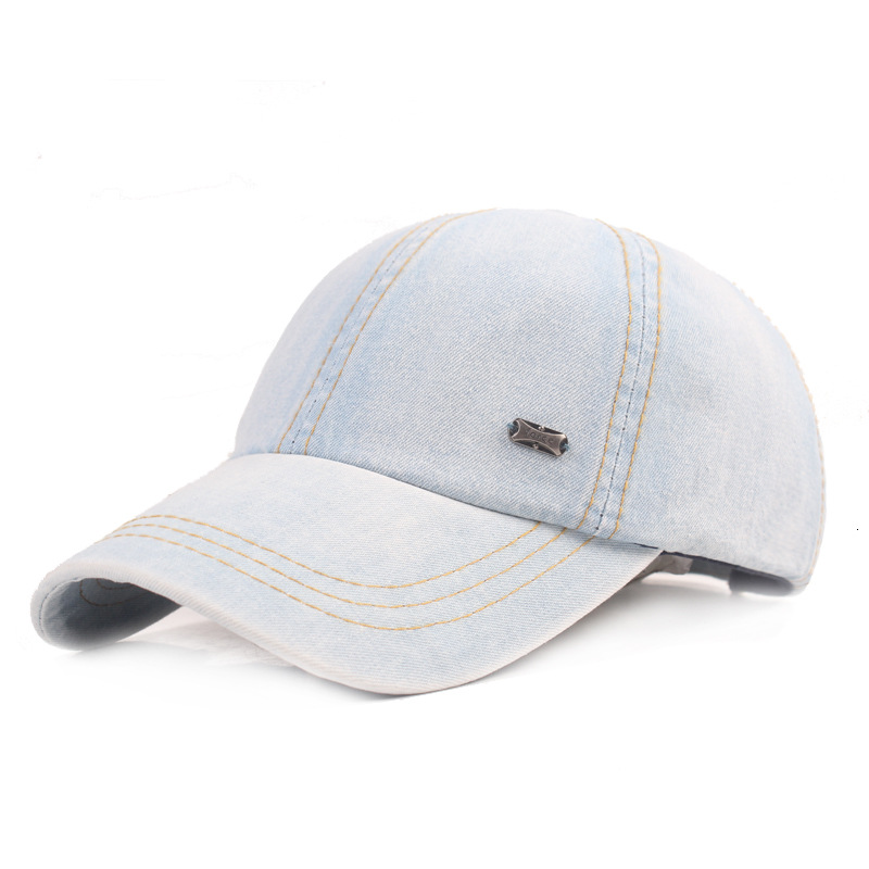 Washed Distressed Denim Baseball Cap - CJdropshipping