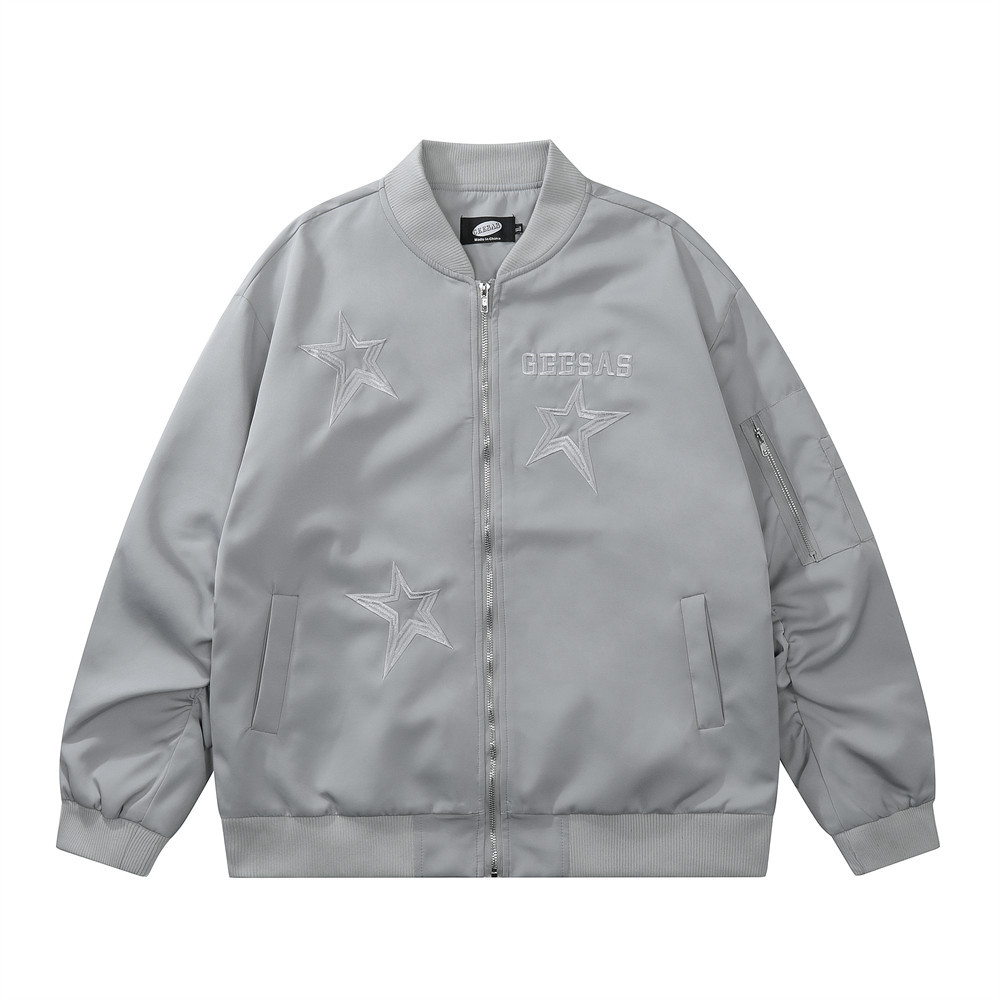 Five-pointed Star Embroidered Jacket For Men - CJdropshipping