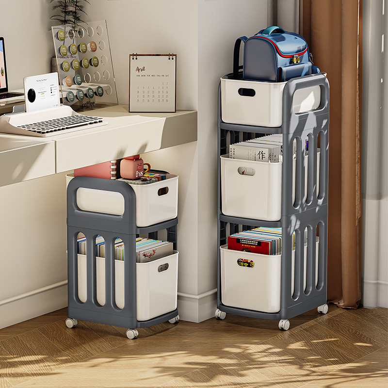 Trolley Movable Wheeled Storage Rack Floor Multi-layer - CJdropshipping