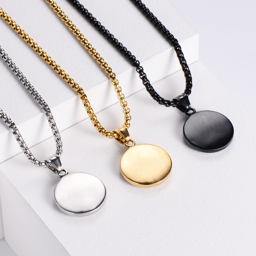 Vintage Round Arabic Rune Pendant Necklace - CJdropshipping